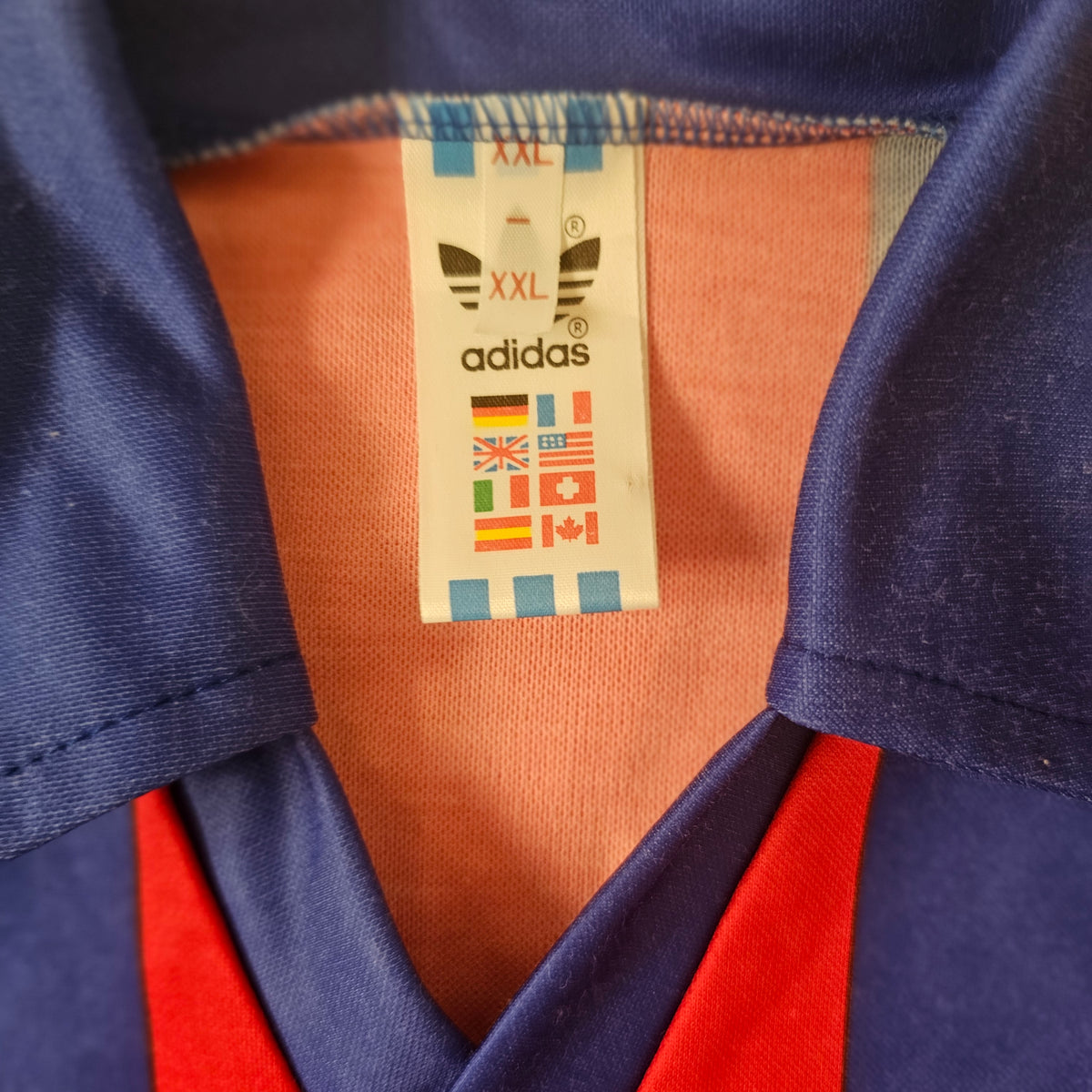 1983-84 Crystal Palace Adidas template shirt Made in Belgium ...