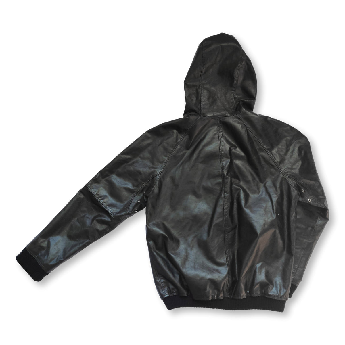 Vintage black Pollini leather bomber jacket Made in Italy ...